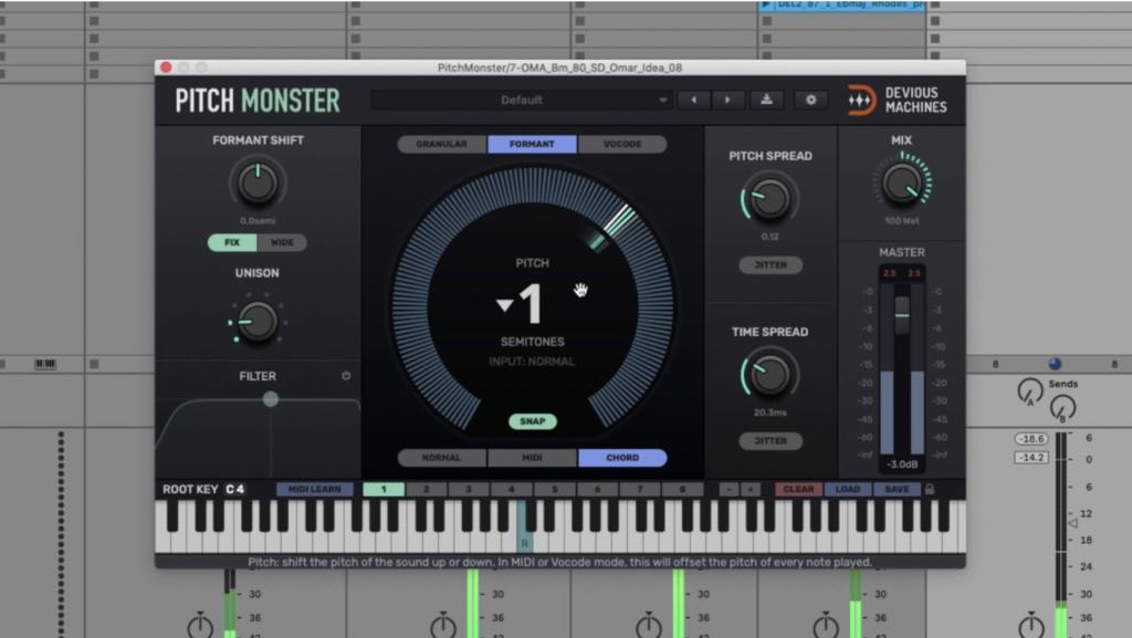 Devious Machines “Pitch Monster”一款可將人聲轉換為合唱和機器人旋律的變調器插件 | DAW Plugin Guide